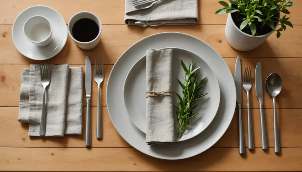 Disposition des couverts : adopter des pratiques écologiques à table